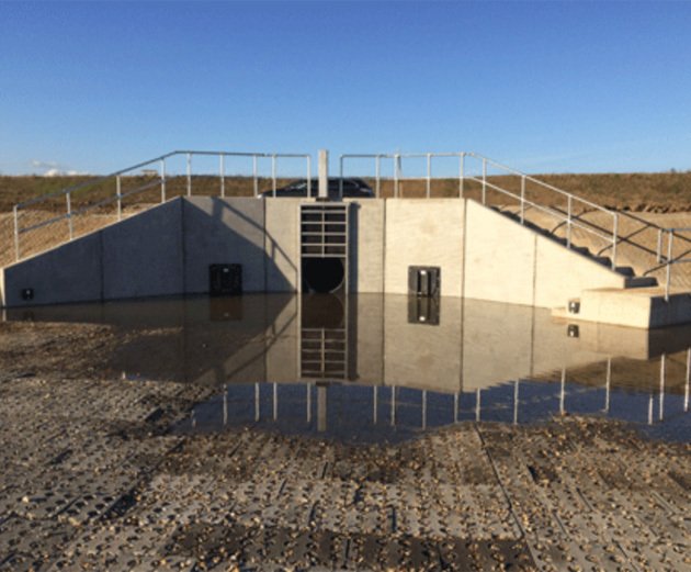 Bespoke precast concrete headwalls | Althon | ESI External Works