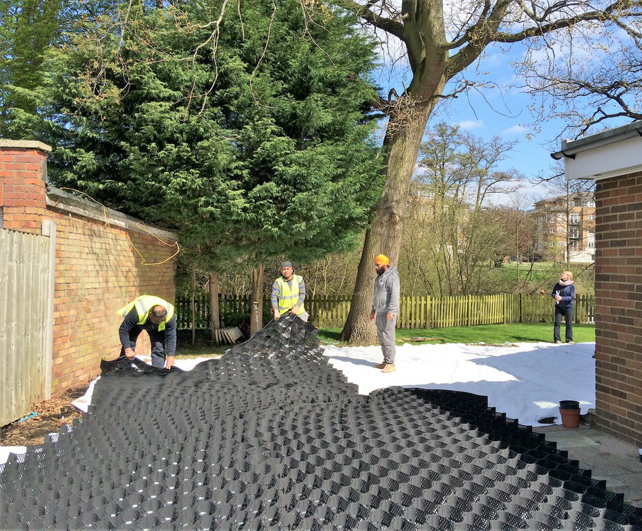 Geoweb® Tree Root Protection - Case Study Stanmore | Greenfix Soil ...