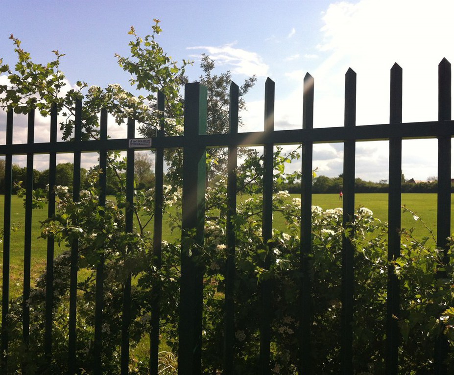 Barbican® square pale vertical bar fencing | Jacksons Fencing | ESI ...