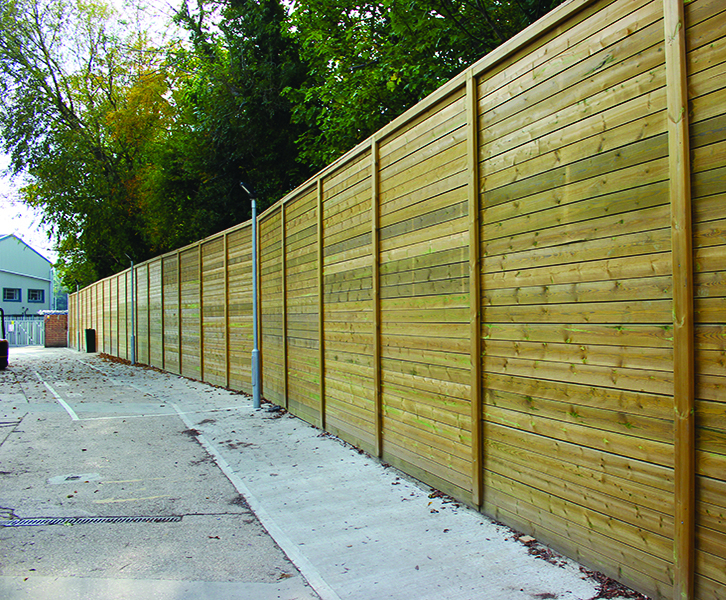 Acoustic fencing reduces noise at new retail complex | Jacksons Fencing ...