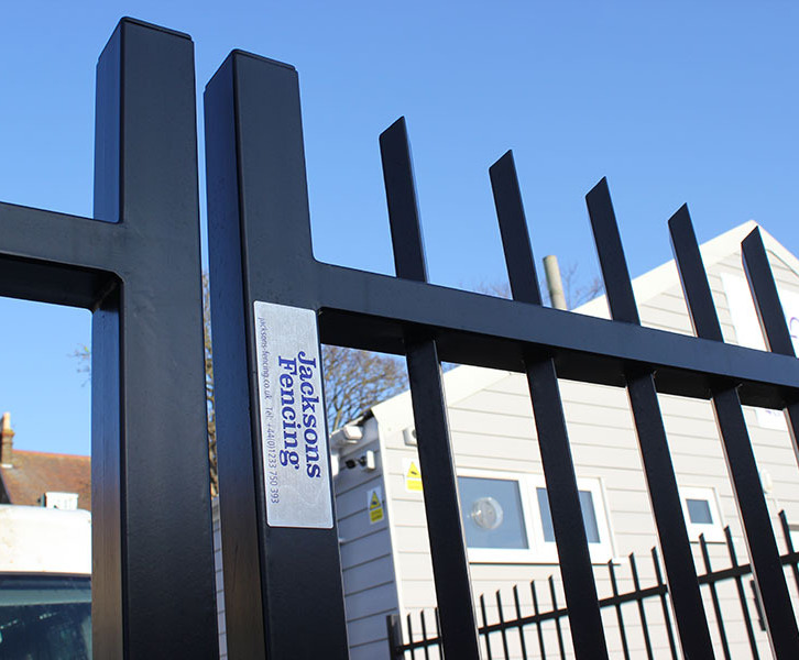 Vertical bar perimeter fencing for Scout facility | Jacksons Fencing ...