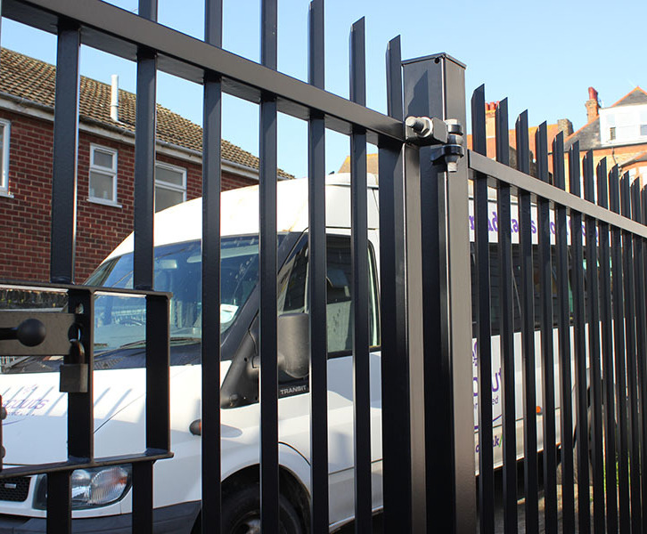 Vertical bar perimeter fencing for Scout facility | Jacksons Fencing ...