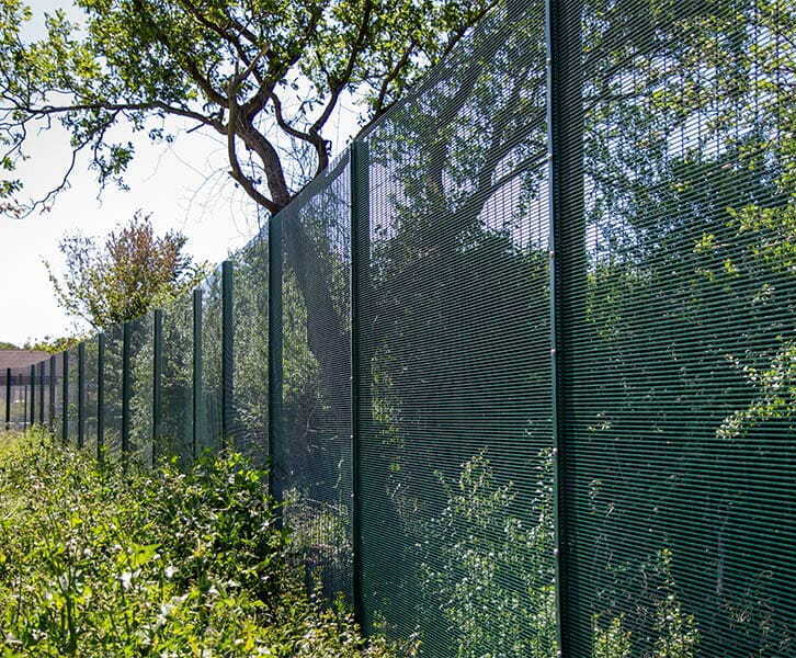 Security ball-stop fencing secures sewage treatment site | Jacksons ...