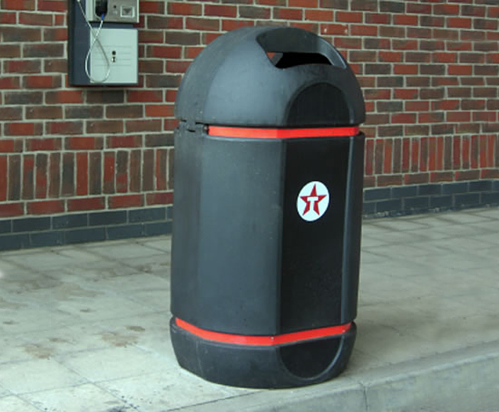 Enviro-Bin floor-standing plastic litter bin | Amberol | ESI External Works