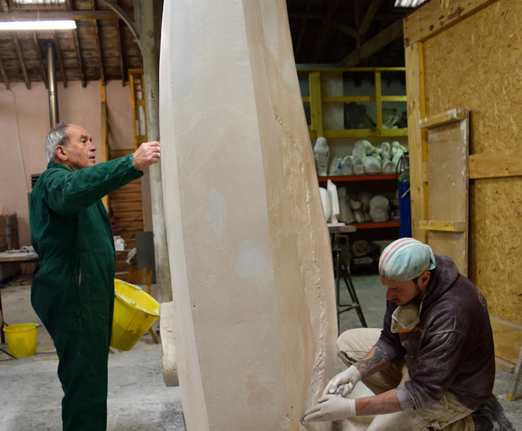 Epsilon 2.5m-high bronze sculpture for Marchmont House | Keith McCarter ...