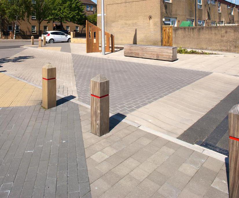 S-ramp reinforced concrete road hump | Marshalls | ESI External Works