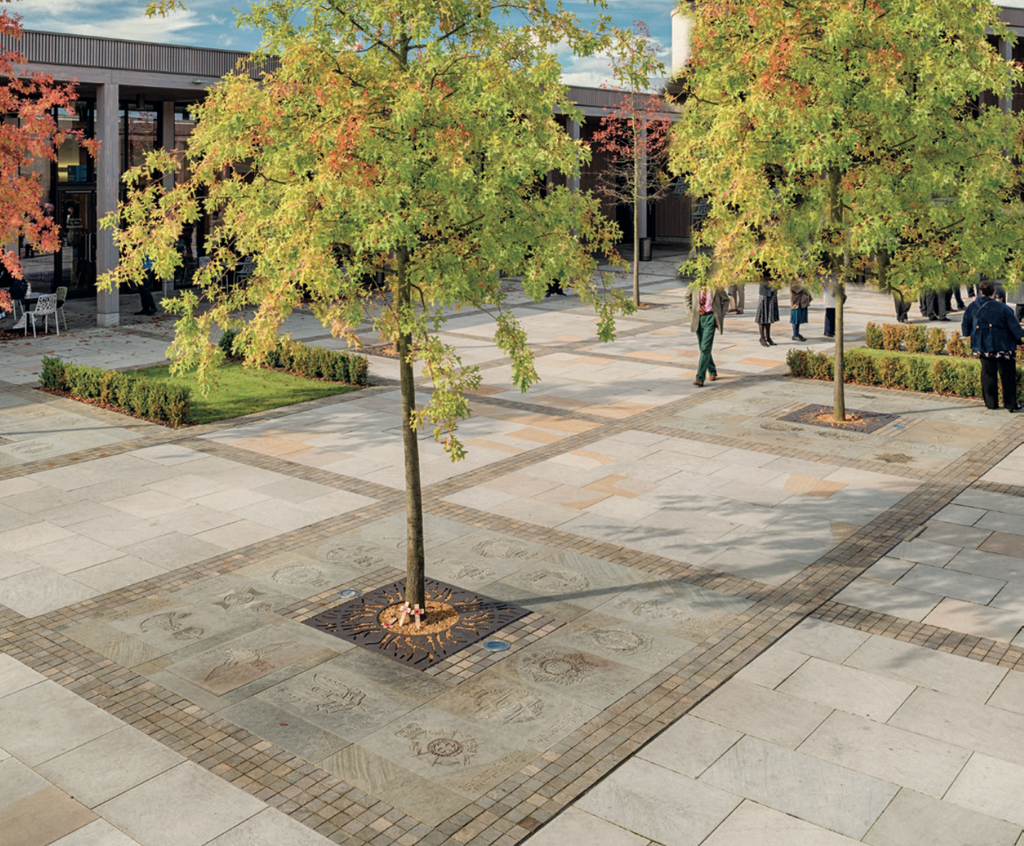 Yorkstone paving - National Memorial Arboretum | Marshalls | ESI ...