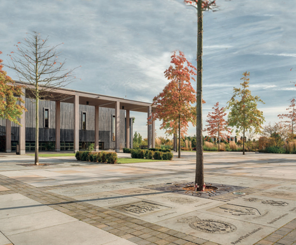 Yorkstone paving - National Memorial Arboretum | Marshalls | ESI ...