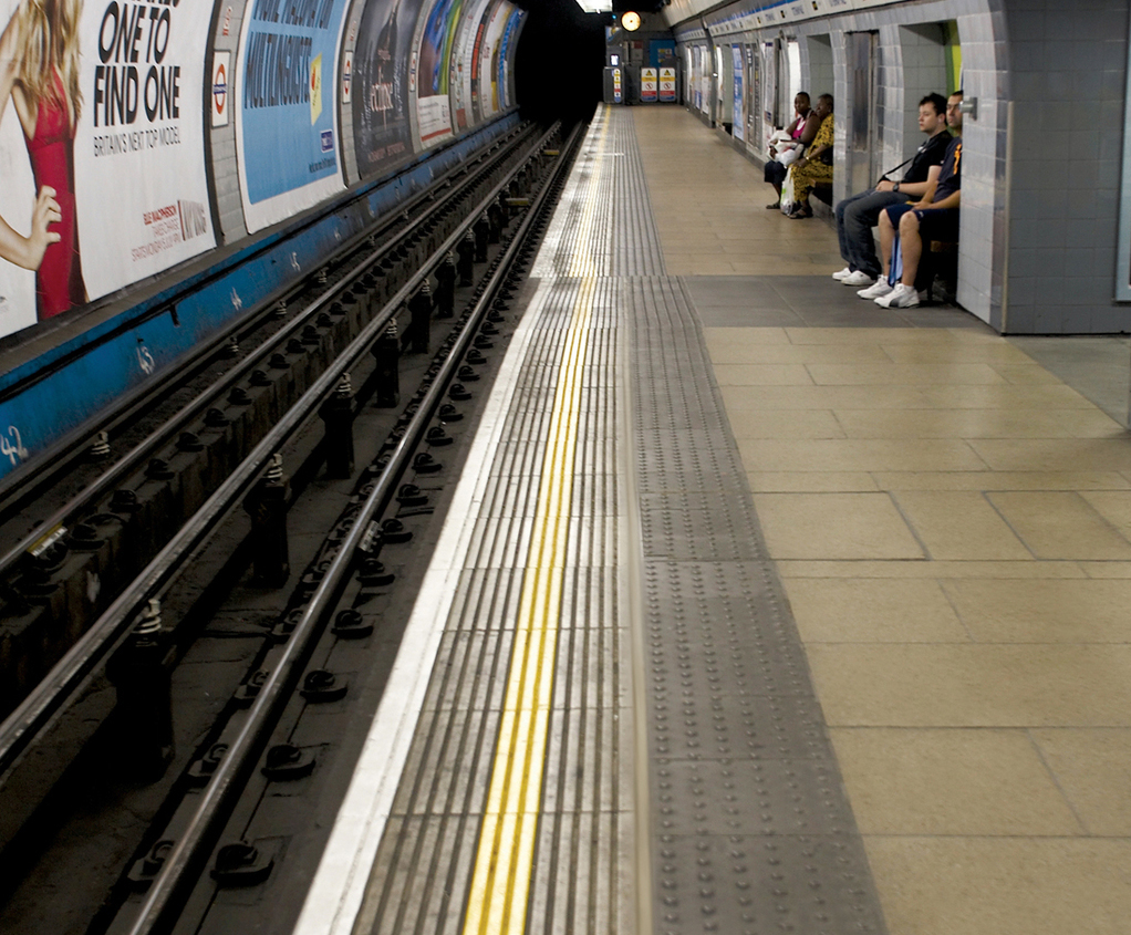 Platform Edge tactile concrete paving | Marshalls | ESI External Works