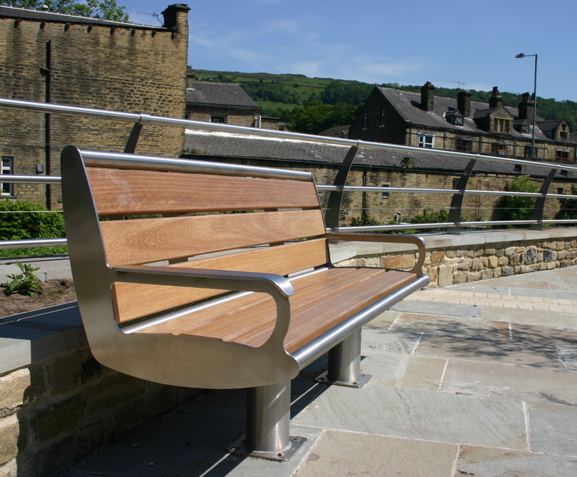 Railings and street furniture for public area renovation ...