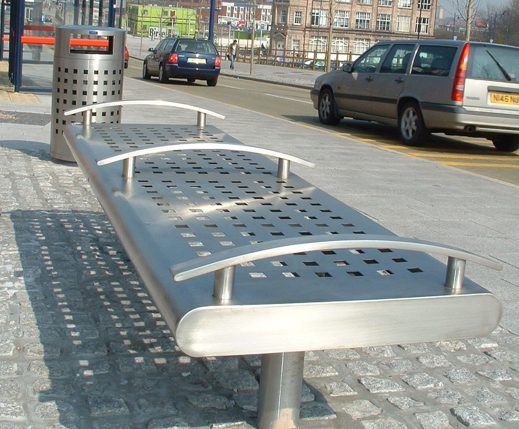 ASF Masshouse stainless steel bench seat | Architectural Street ...