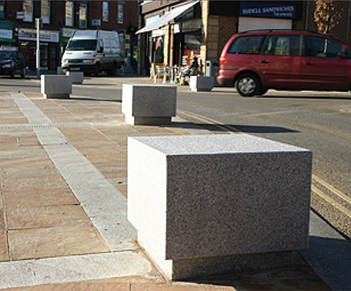 ASF Cubist granite bollard seat 1000 | Architectural Street Furnishings ...