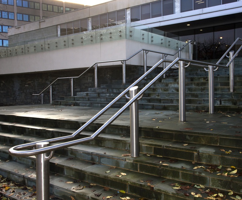 Stainless steel handrail for Bradford Library | Architectural Street ...
