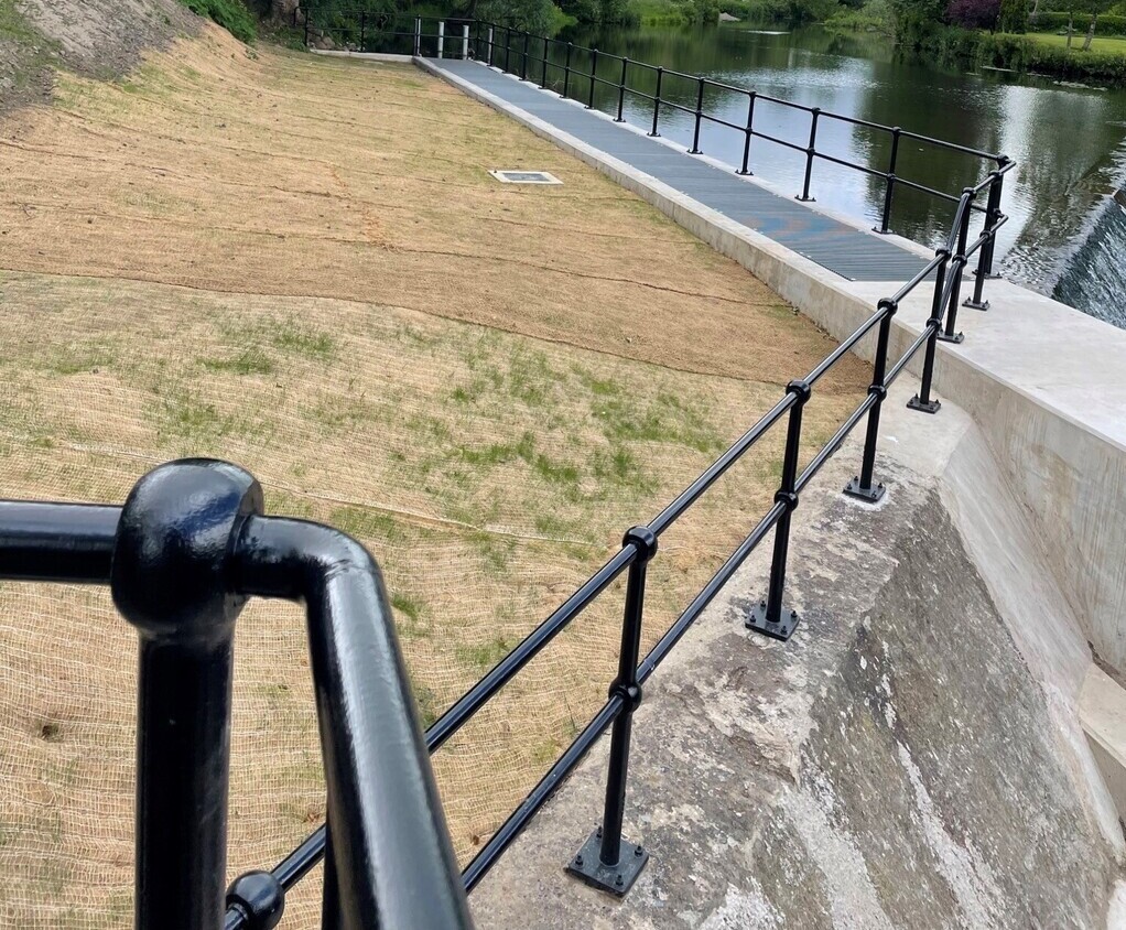 Mid Calder Fish Pass and Viewing Platform - post & rail | Architectural ...