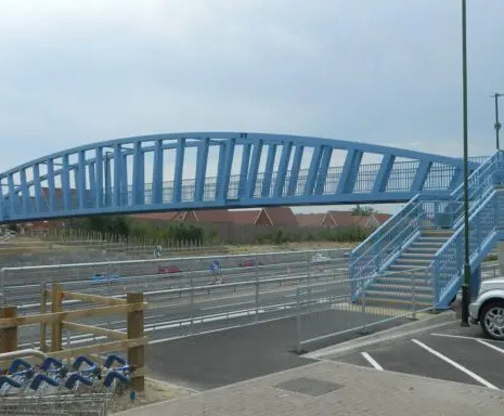Pedestrian/cycle bridge over A24 | Nusteel Structures | ESI External Works