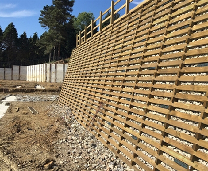 Retaining structures for luxury homes development | Phi Group | ESI ...