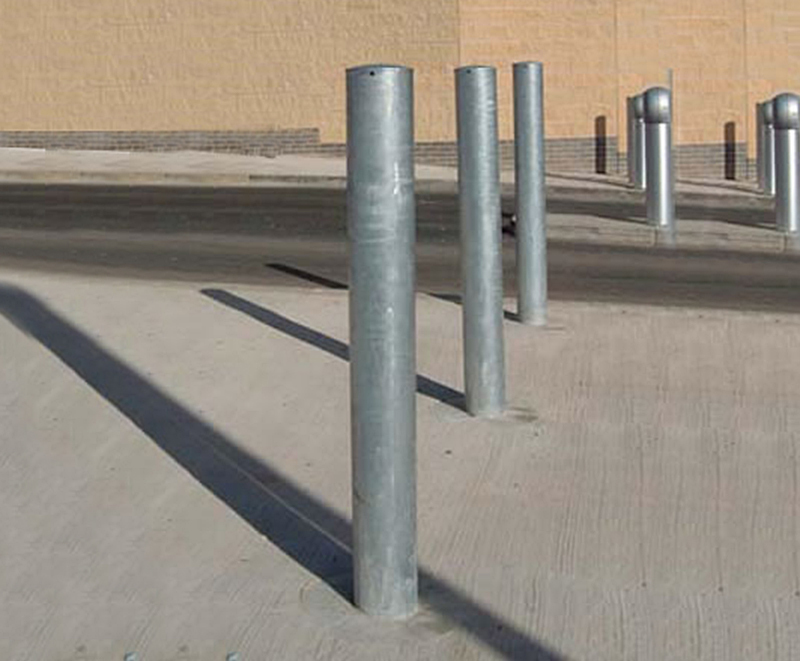 AUTOPA plain round galvanised steel bollards | AUTOPA | ESI External Works