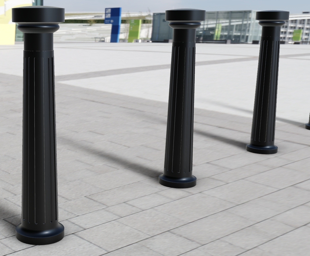 Hexham - polyurethane bollard, ornamental classic-style | AUTOPA | ESI ...