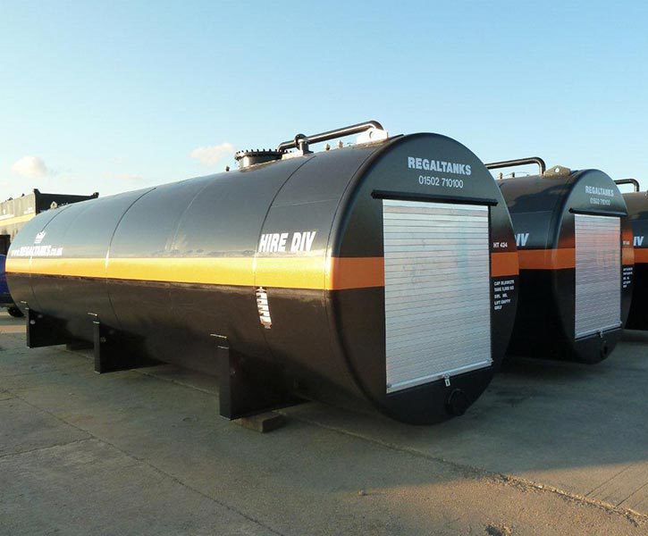 Enclosed bunded steel storage tank hire | Regal Tanks | ESI Enviropro