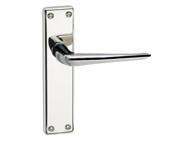 Royale lever on backplate door handle | Urfic-Inter | ESI Interior Design