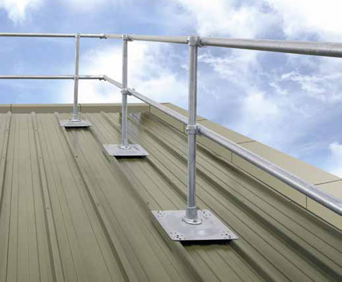 KeeGuard® Topfix metal roof edge protection | Safesite | ESI Building ...