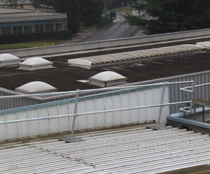 KeeGuard® Topfix metal roof edge protection | Safesite | ESI Building ...