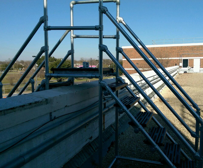 Bespoke step-overs for safe roof access | Safesite | ESI Building Design