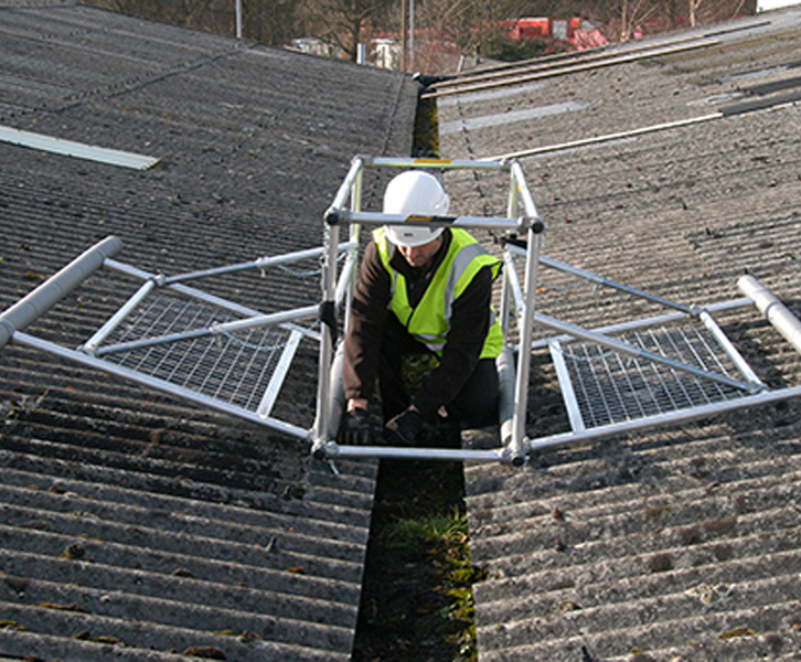 Mobile Valley Frame for fragile roof access | Safesite | ESI Building ...