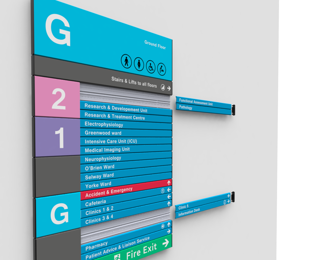 Signify internal modular sign system | Signscape and Signconex | ESI ...