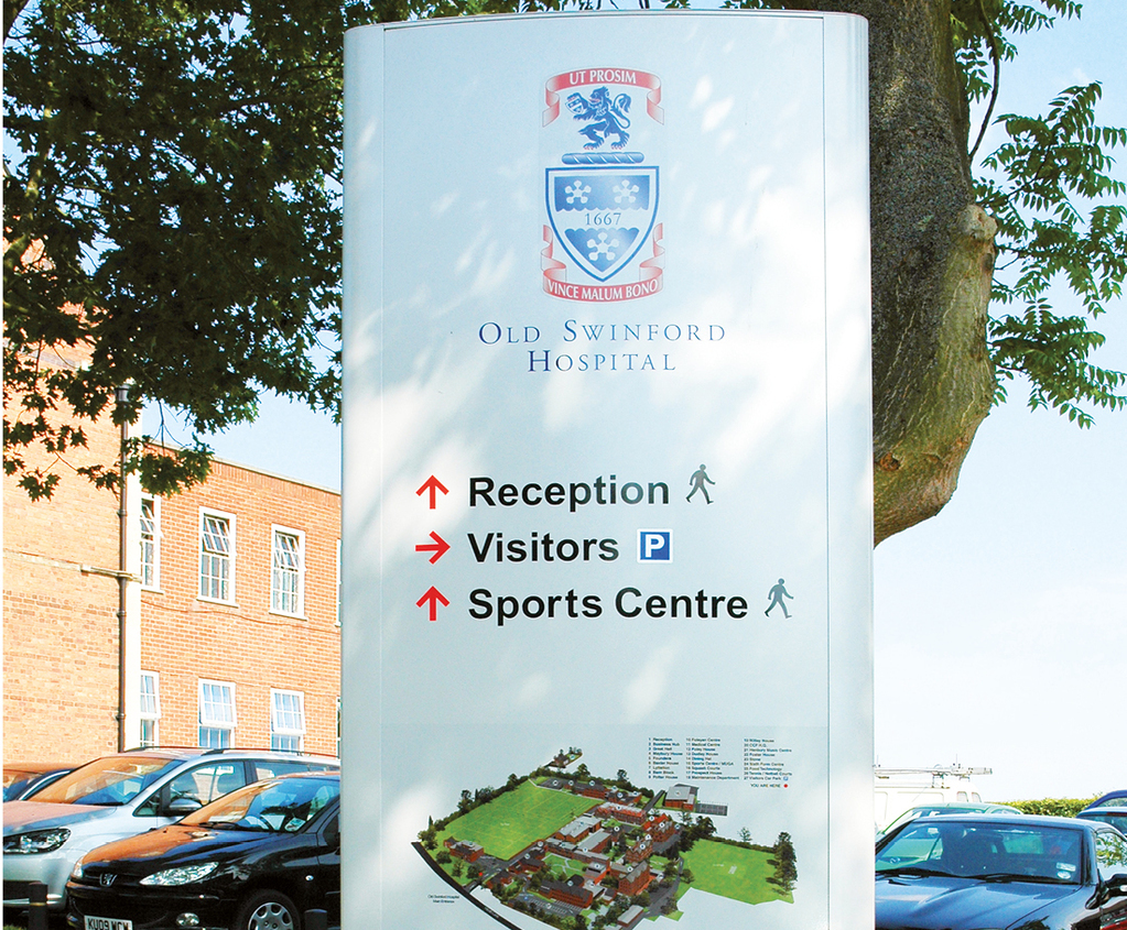 Infocurve large curved monolith and totem signs | Signscape and ...