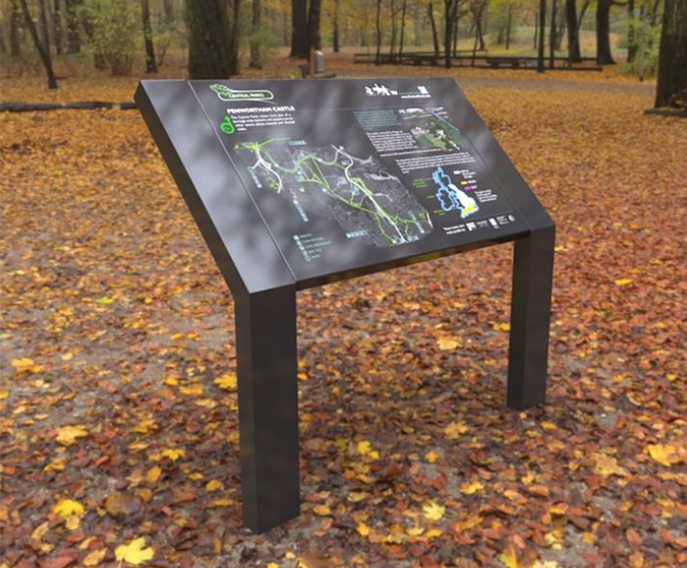 Sandford interpretational lectern | Signscape and Signconex | ESI ...