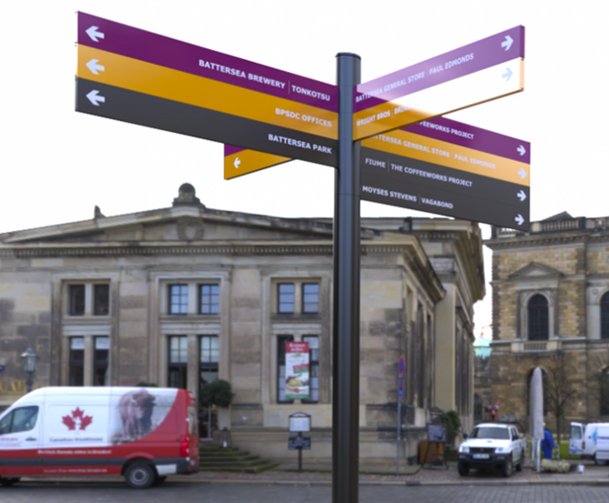 Waypoint adjustable aluminium fingerpost system | Signscape and ...