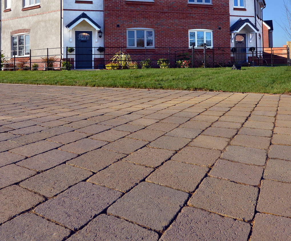 Vintage themed Tegula block paving for Sweetlake Meadow | Tobermore ...