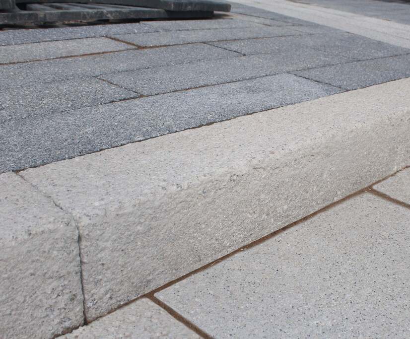 Textured Shot Blasted Concrete Kerb | Tobermore | ESI External Works
