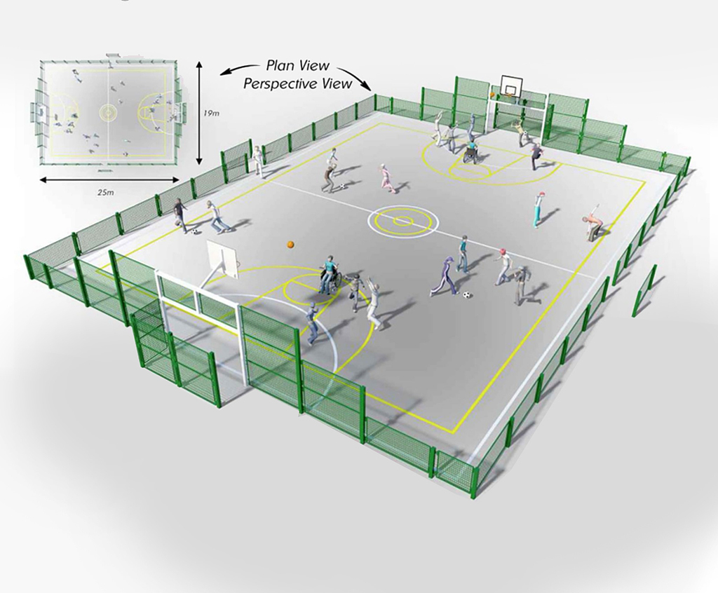 Multi-use games area, MUGA - Dunster Marsh Playing Field | Wicksteed ...