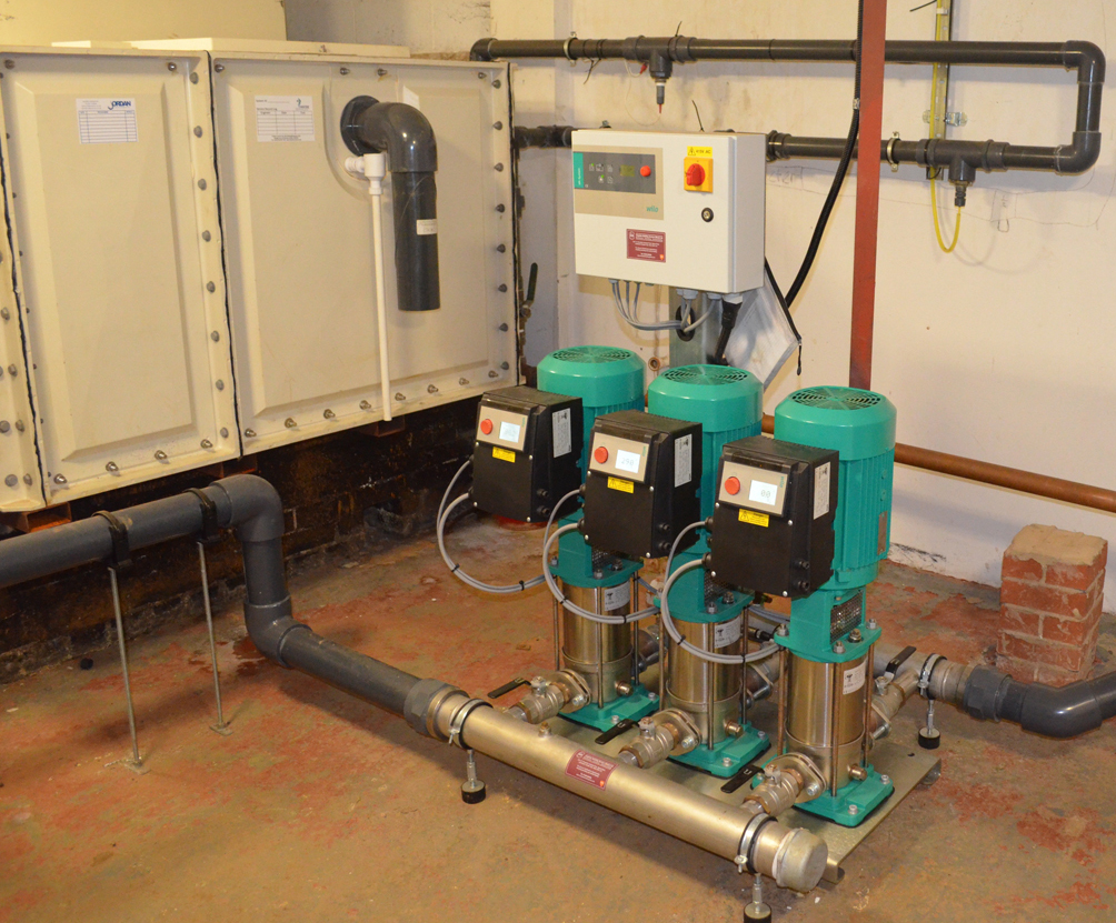 Pressure booster set keeps water flowing in tower blocks | Wilo | ESI ...