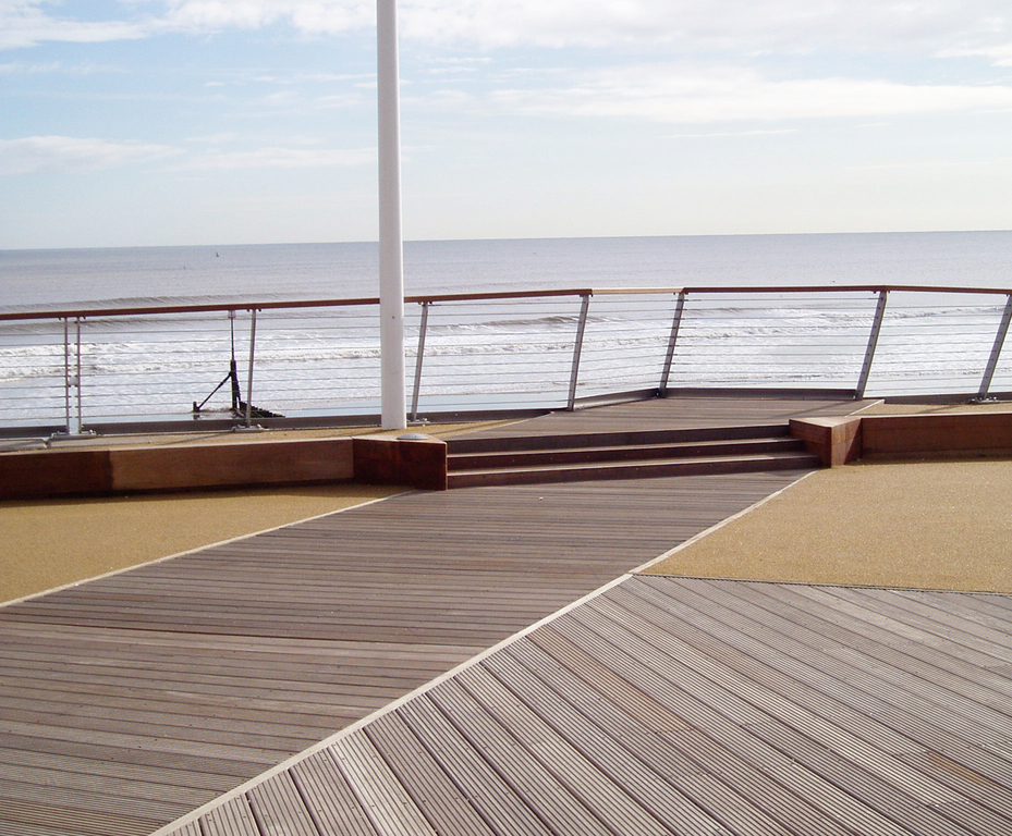 Hardwood timber decking | Woodscape | ESI External Works