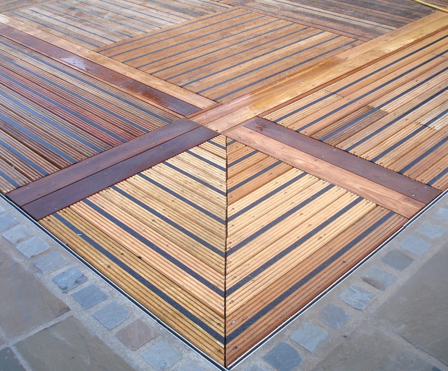 Hardwood timber decking | Woodscape | ESI External Works