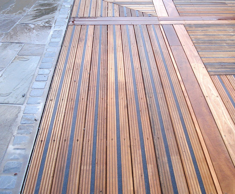 Hardwood timber decking | Woodscape | ESI External Works