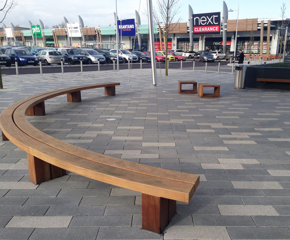 Feature seating for Abbeywood Shopping Park, Bristol | Woodscape | ESI ...