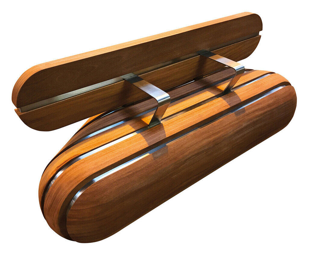 Strata seat: triangle | Woodscape | ESI External Works