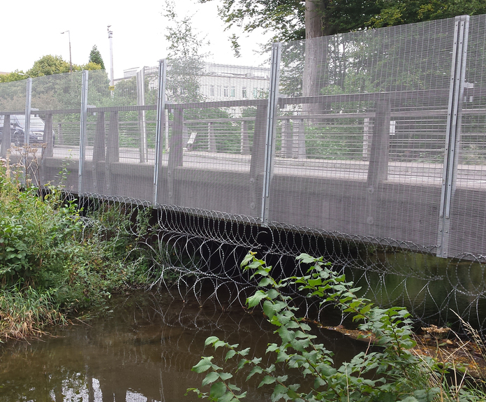 Temporary high security fencing for NATO summit, Cardiff | Zaun | ESI ...