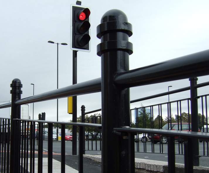 Decorative pedestrian guardrails | Alpha Rail | ESI External Works