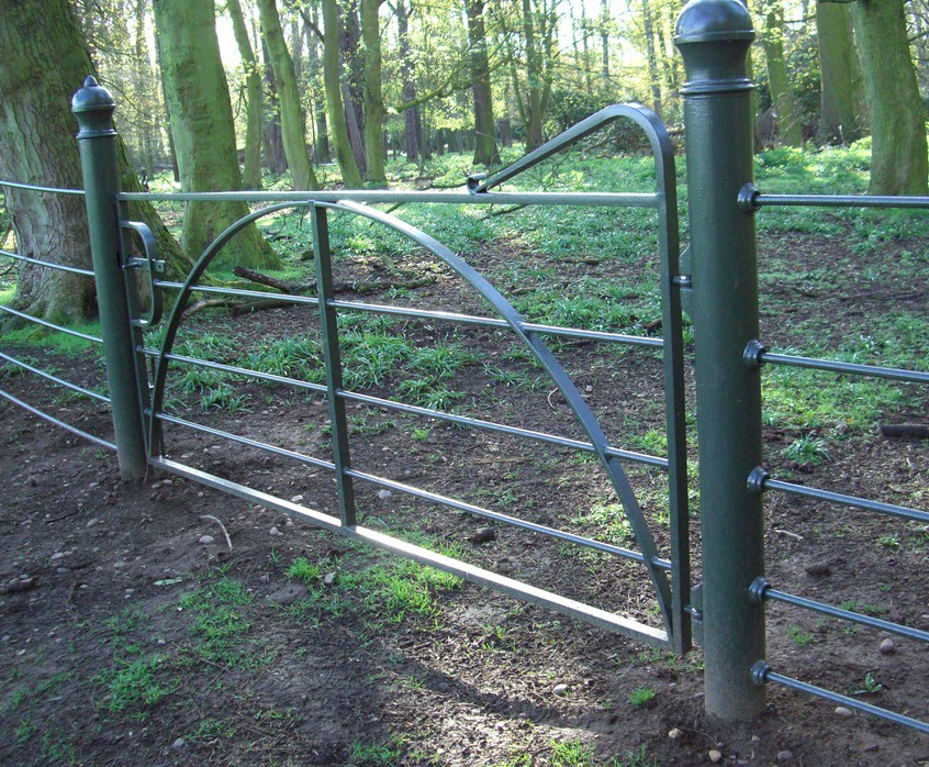 Estate rail steel fencing | Alpha Rail | ESI External Works