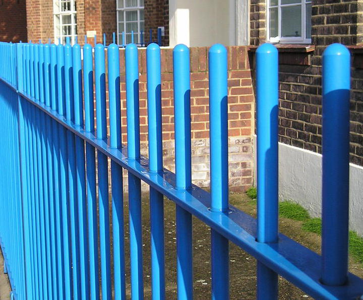 Standard vertical bar steel railings | Alpha Rail | ESI External Works