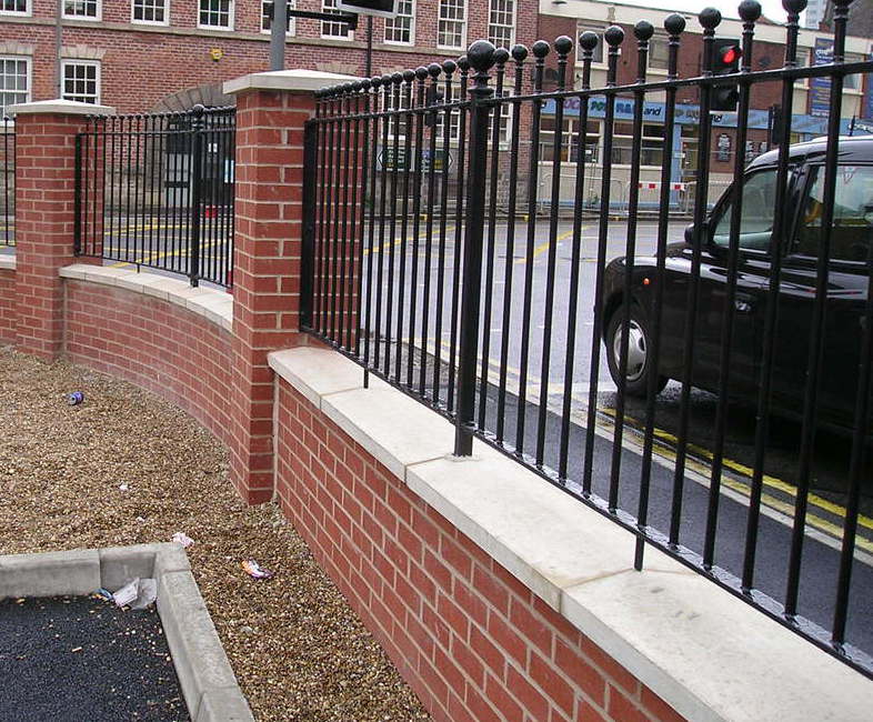 Humber vertical bar steel fencing | Alpha Rail | ESI External Works