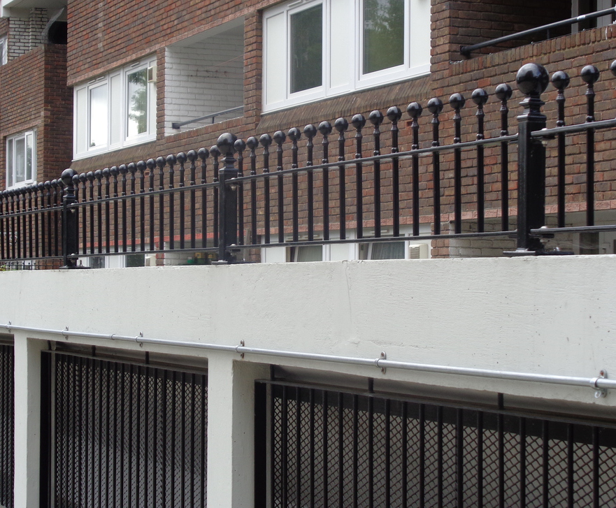 Humber vertical bar steel fencing | Alpha Rail | ESI External Works
