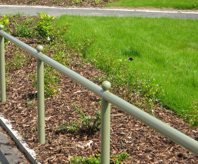 Bespoke steel trip rail | Alpha Rail | ESI External Works