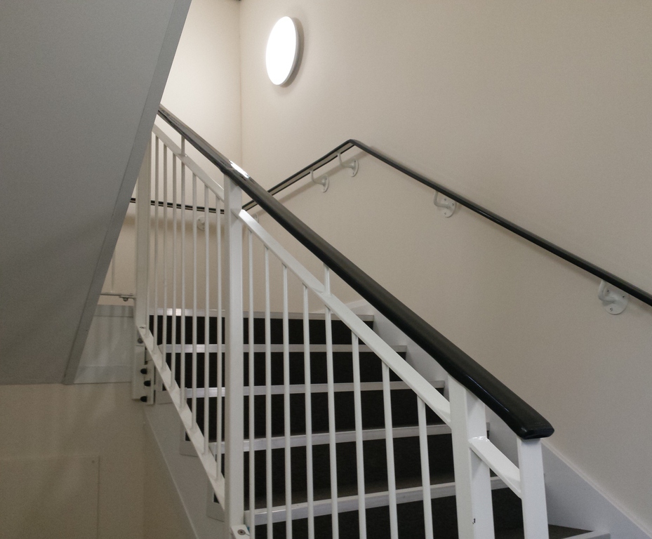Stair core railings | Alpha Rail | ESI Building Design
