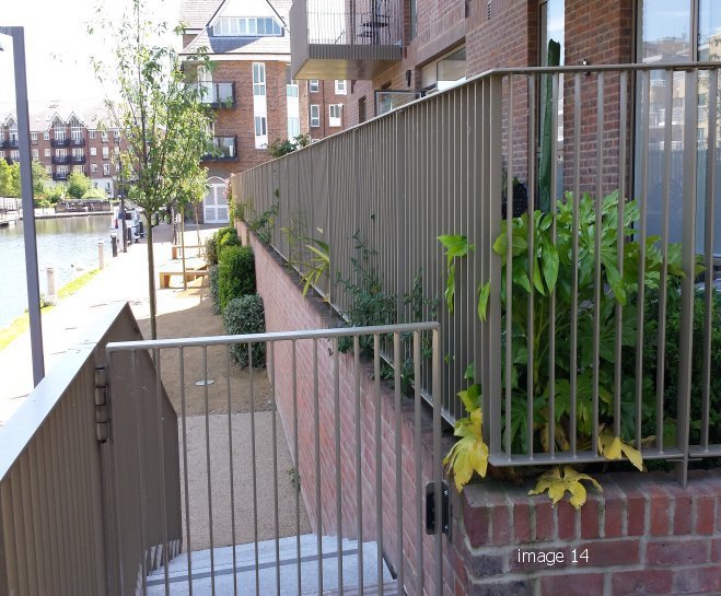 Flat infill bar railings | Alpha Rail | ESI External Works